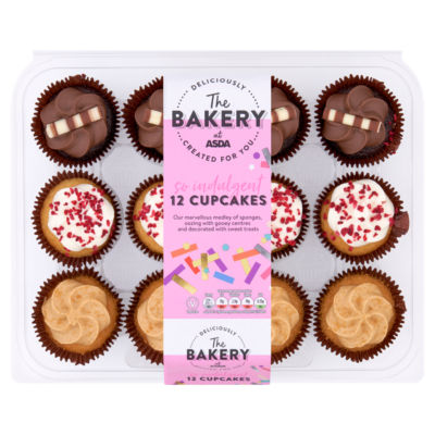 The BAKERY at ASDA The Bakery 12 Cupcakes - ASDA Groceries