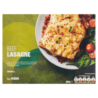 ASDA Beef Lasagne 400g - ASDA Groceries