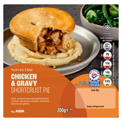 ASDA Chicken & Gravy Shortcrust Pie 200g - ASDA Groceries