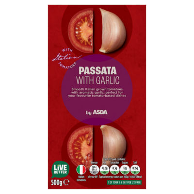 ASDA Passata with Garlic 500g - ASDA Groceries