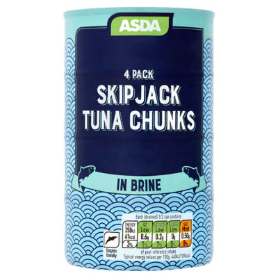 ASDA Skipjack Tuna Chunks in Brine - ASDA Groceries