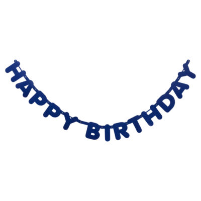 George Home Happy Birthday Blue Garland - ASDA Groceries