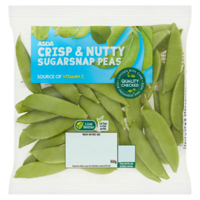 ASDA Crisp & Nutty Sugarsnap Peas 160g - ASDA Groceries