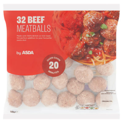 ASDA 32 Beef Meatballs 640g - ASDA Groceries