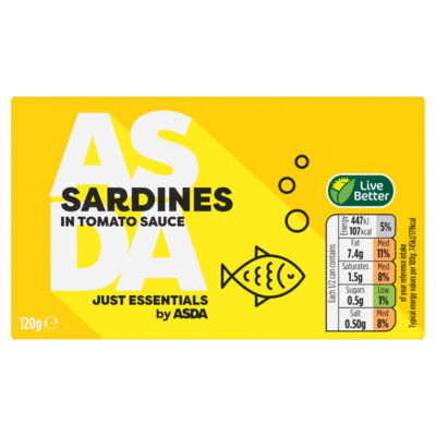 JUST ESSENTIALS by ASDA JUST ESSENTIALS by ASDA Sardines in Tomato ...