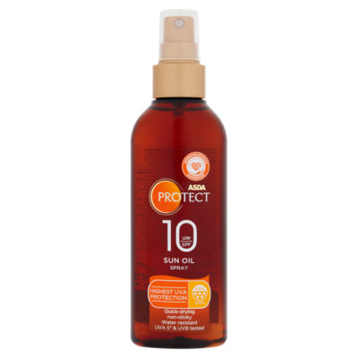 ASDA Protect 10 Low SPF Sun Oil Spray 150ml - ASDA Groceries