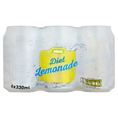 ASDA Diet Lemonade 6 x 330ml - ASDA Groceries