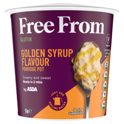 ASDA Free From Free From Golden Syrup Flavour Porridge Pot 55g - ASDA ...