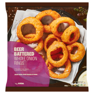 ASDA Beer Battered Whole Onion Rings 400g - ASDA Groceries