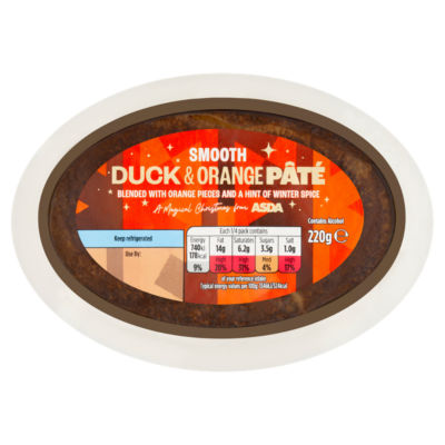ASDA Smooth Duck & Orange Pâté 220g - ASDA Groceries