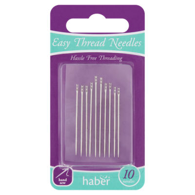 Haber Easy Thread Needles 10 Pieces - ASDA Groceries