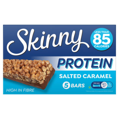 Skinny Brands Protein Salted Caramel Bars 5 x 20g - ASDA Groceries