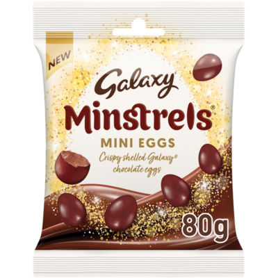Galaxy Minstrels Milk Chocolate Mini Eggs Bag 80g - ASDA Groceries