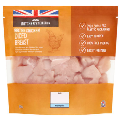 ASDA Butcher's Selection Chicken Diced Breast - ASDA Groceries