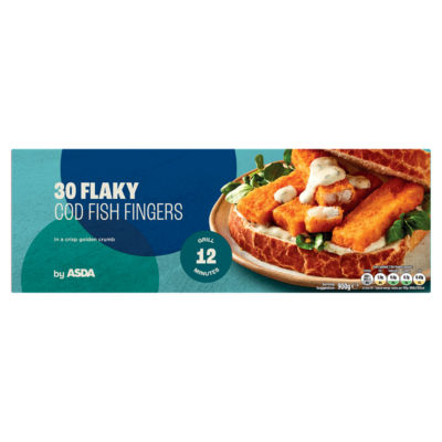 ASDA 30 Flaky Cod Fish Fingers 900g - ASDA Groceries