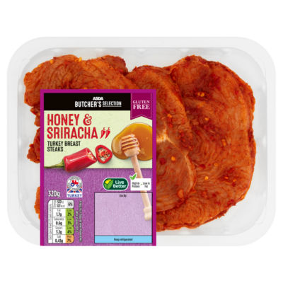 ASDA Butcher's Selection Honey & Sriracha Turkey Breast Steaks - ASDA ...