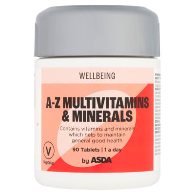 ASDA Wellbeing 1 a day A-Z Multivitamins & Minerals 90 Tablets - ASDA ...