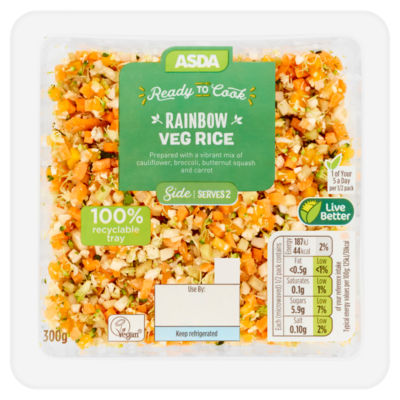 ASDA Ready to Cook Rainbow Veg Rice - ASDA Groceries