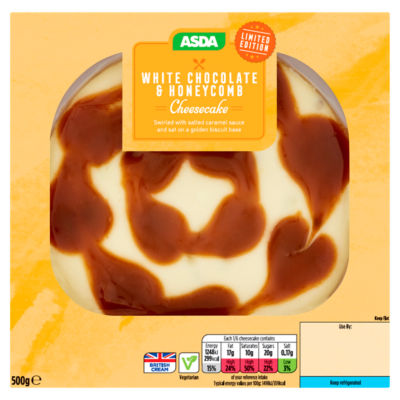 ASDA Limited Edition White Chocolate & Honeycomb Cheesecake - ASDA ...