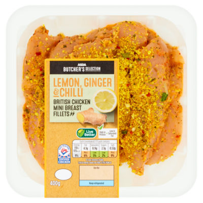 ASDA Butcher's Selection Lemon, Ginger & Chilli Chicken Mini Fillets ...
