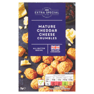ASDA Extra Special Mature Cheddar Cheese Crumbles 75g - ASDA Groceries