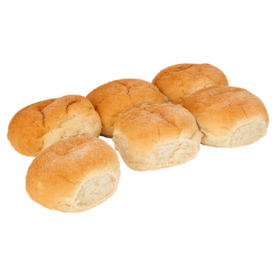 The BAKERY at ASDA The Bakery 6 Large White Scotch Rolls - ASDA Groceries
