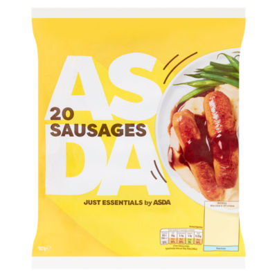 JUST ESSENTIALS by ASDA Just Essentials 20 Sausages 907g - ASDA Groceries