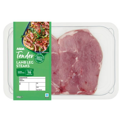 ASDA Tender Lamb Leg Steaks 340g - ASDA Groceries
