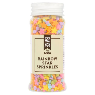 BAKE by ASDA BAKE by ASDA Rainbow Star Sprinkles 65g - ASDA Groceries