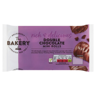 The BAKERY at ASDA The Bakery Double Chocolate Mini Rolls - ASDA Groceries