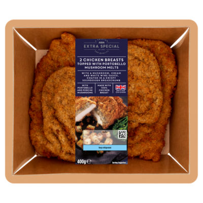 ASDA Extra Special 2 Chicken Breasts Topped with Portobello Mushroom ...