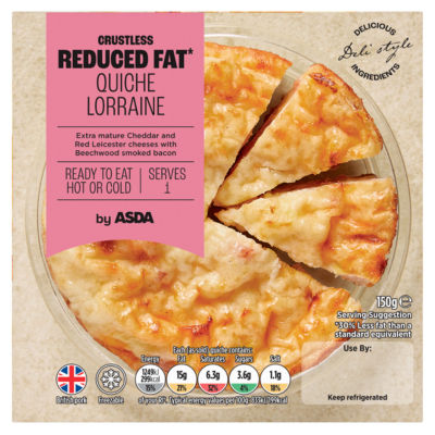 ASDA Crustless Reduced Fat Quiche Lorraine 150g - ASDA Groceries