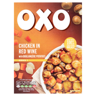 Oxo Chicken in Red Wine with Boulangère Potatoes - ASDA Groceries