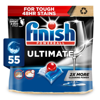 Finish Ultimate All In One Dishwasher Tablets Fresh - 55 Tabs - ASDA ...