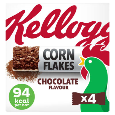 Kellogg's Corn Flakes Chocolate cereal and milk snack bars 4x24g - ASDA ...