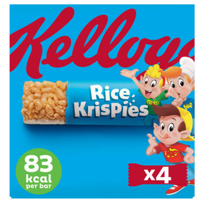 Kellogg's Rice Krispies Breakfast Cereal Bars 4x20g - ASDA Groceries