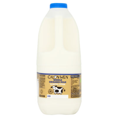 Calon Wen Whole Organic Milk 2 Litres - ASDA Groceries