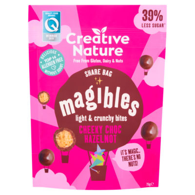 Creative Nature Cheeky Choc Hazelnot Gnawbles Share Bag - ASDA Groceries