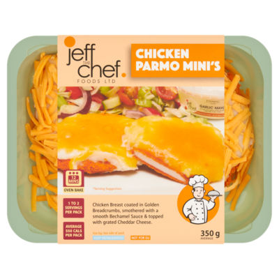 Jeff The Chef Chicken Parmo Minis 350g - ASDA Groceries