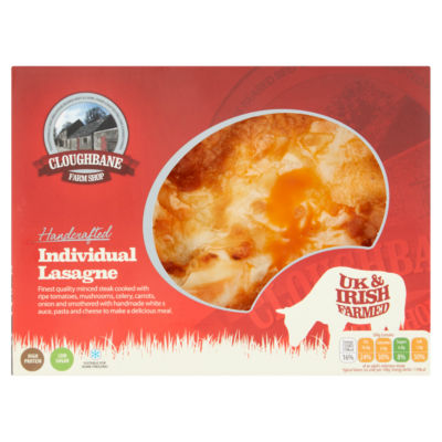 Cloughbane Farm Shop Farm Shop Handcrafted Individual Lasagne 400g ...