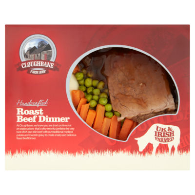Cloughbane Farm Shop Farm Shop Handcrafted Roast Beef Dinner 550g ...