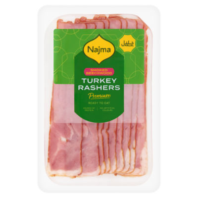Najma Smoked Beechwood Turkey Rashers 130g - ASDA Groceries