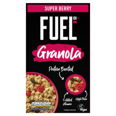 Fuel FUEL10K Super Berry Protein Granola Breakfast Cereal 400g - ASDA ...