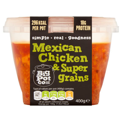Big Pot Co Mexican Chicken & Supergrains 400g - ASDA Groceries
