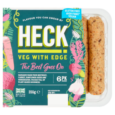 HECK The Beet Goes On Plant Based Sausages - ASDA Groceries