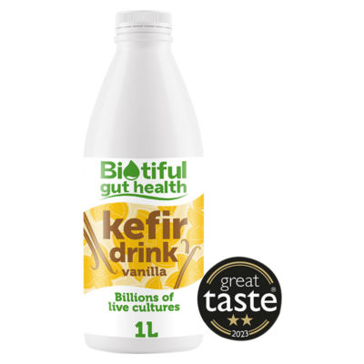 Biotiful Gut Health Kefir Milk Drink Vanilla 1 litre - ASDA Groceries
