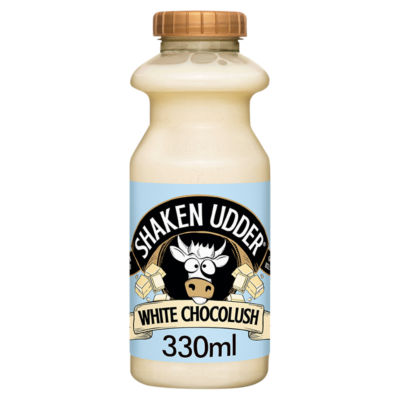 Shaken Udder White Choc Milkshake 330ml - ASDA Groceries