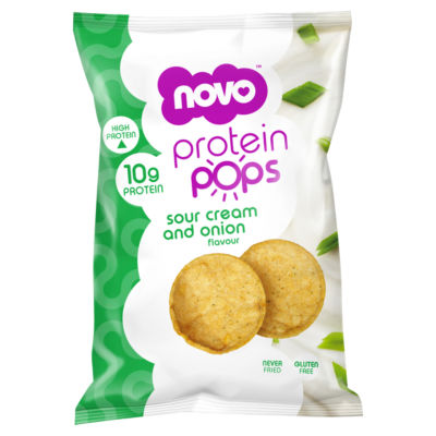 Novo Protein Pops Sour Cream and Onion Flavour 45g - ASDA Groceries