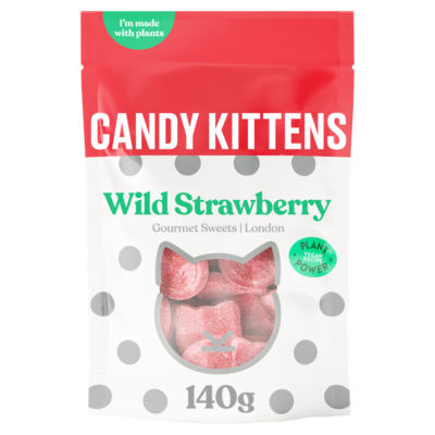 Candy Kittens Wild Strawberry Gourmet Sweets 140g - ASDA Groceries