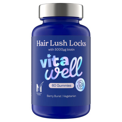 Vitawell 60 Hair Lush Locks Berry Burst Gummies - ASDA Groceries